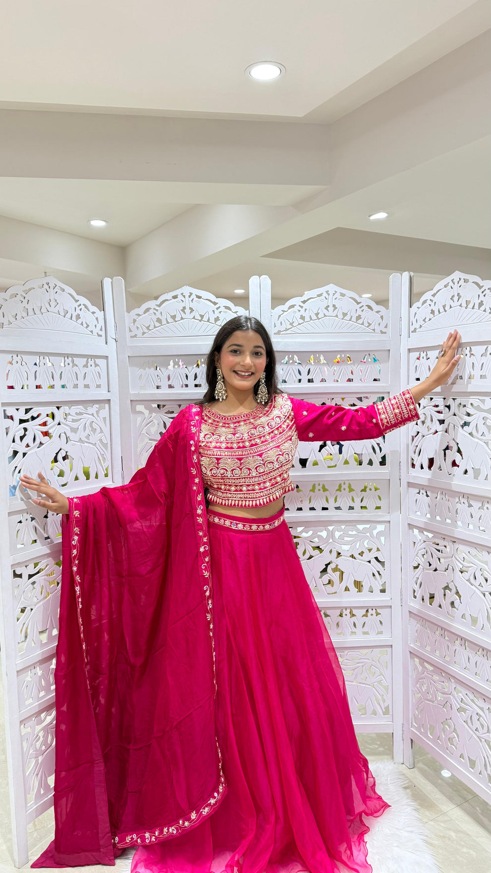 Lehenga jardoshi kathdaana Sequence – Shree Radha Readymade Garment House